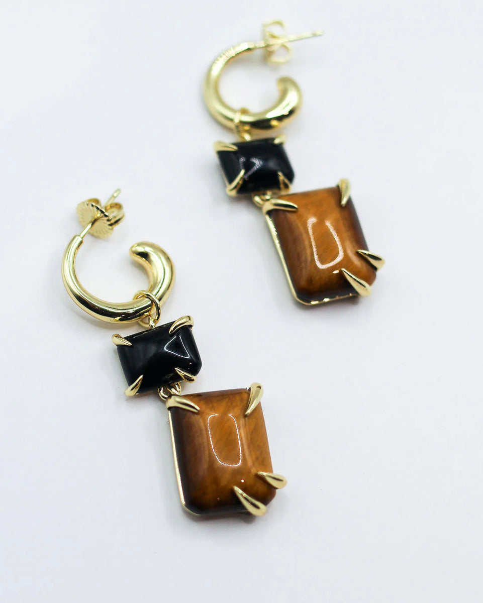 F+H Studios Double Drop Claw Earrings – Homeroom Design