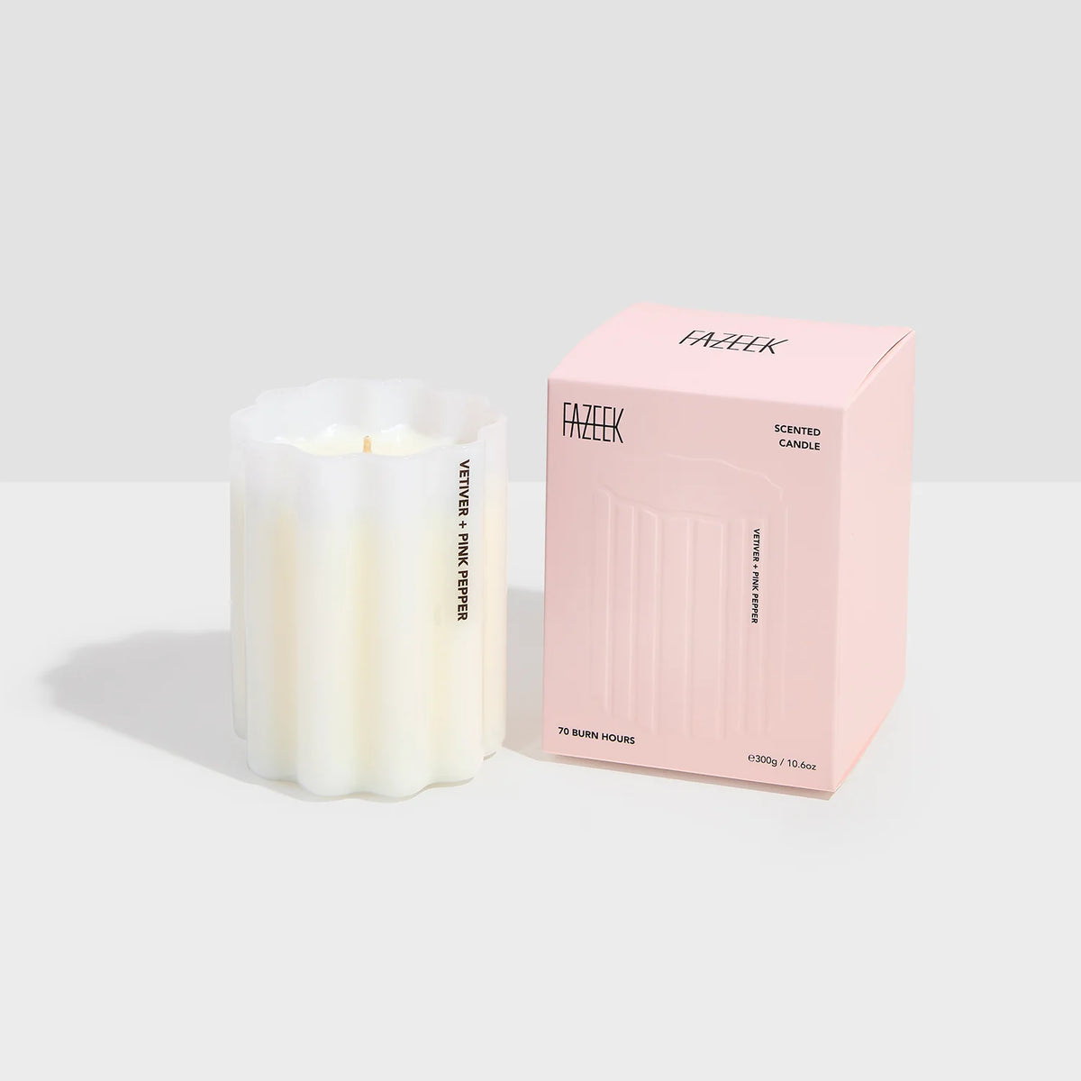 Fazeek Wave Candle - Vetiver + Pink Pepper – Homeroom Design