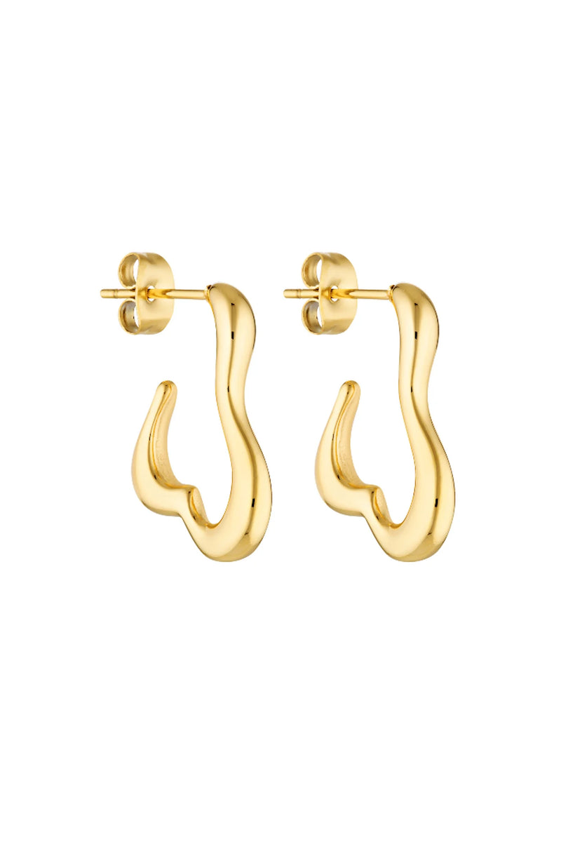 Porter Jewellery Baby Bones Hoops - Gold – Homeroom Design