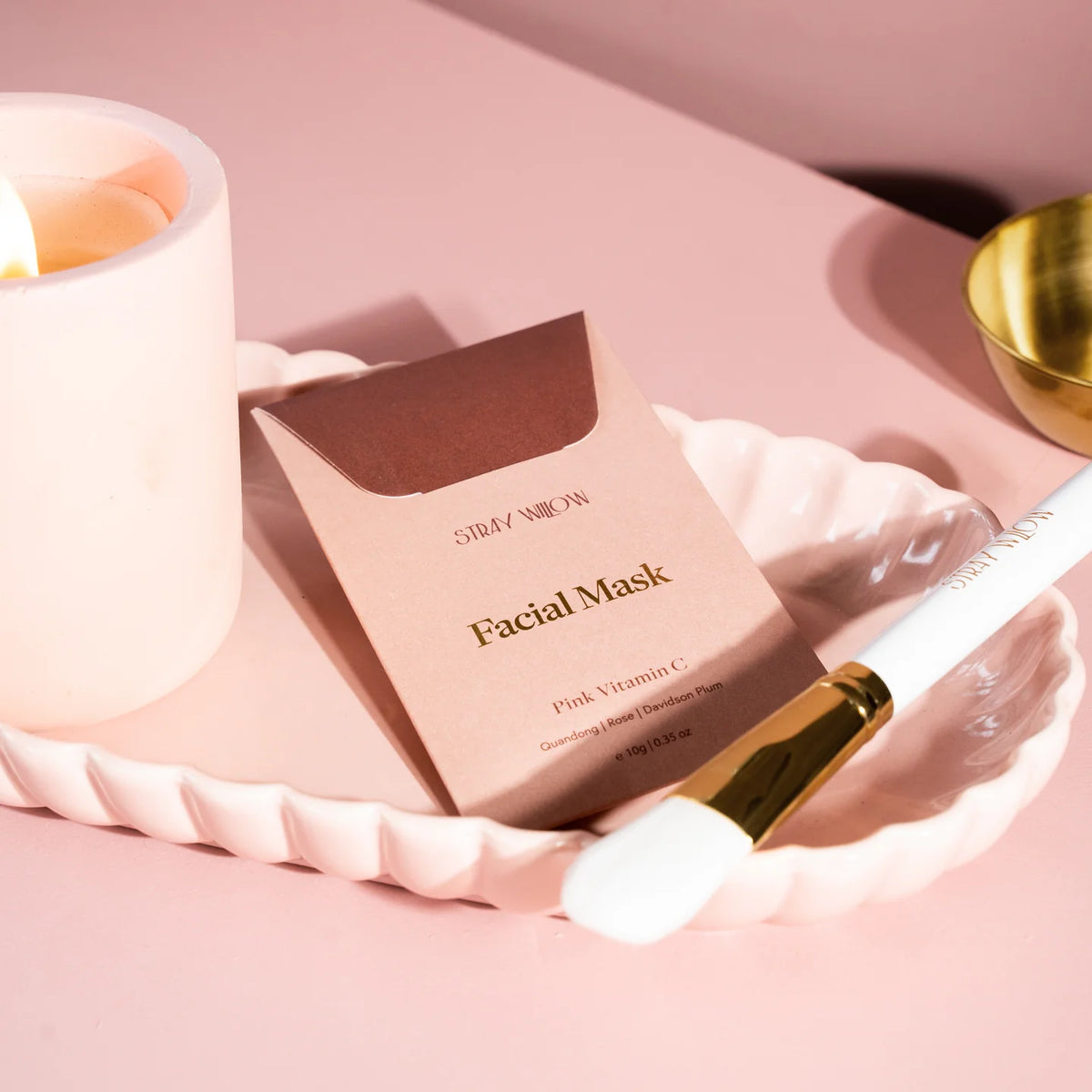 Stray Willow Facial Mask - Pink Vitamin C – Homeroom Design