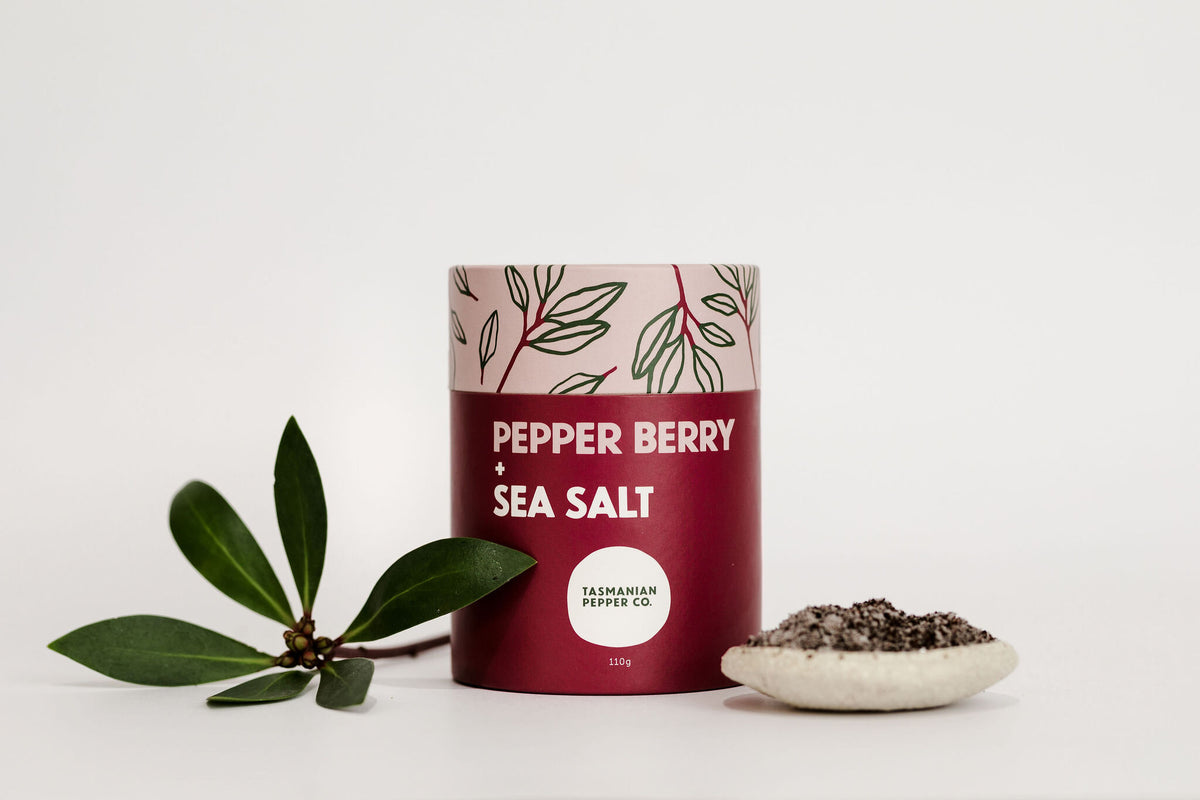 Tasmanian Pepper Co Pepper Berry + Sea Salt 110g – Homeroom Design