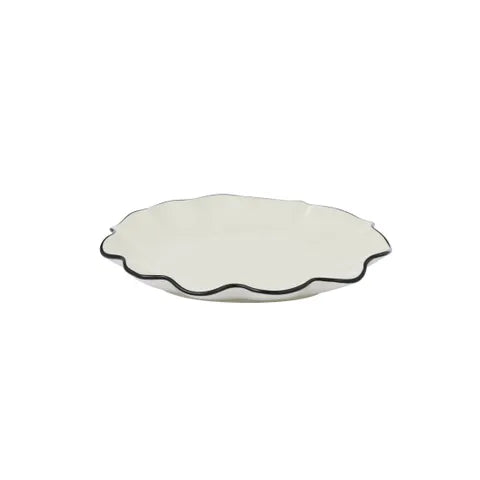 Winslow Ceramic Medium Plate - Ivory/Black – Homeroom Design
