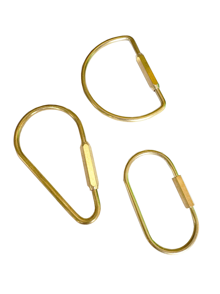 Minimalist Brass Keyring – Homeroom Design